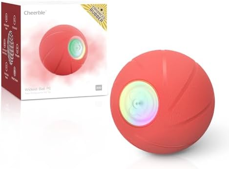 Cheerble Smart Interactive Dog Toy, Wicked Ball PE, [Enhanced Rubber ...