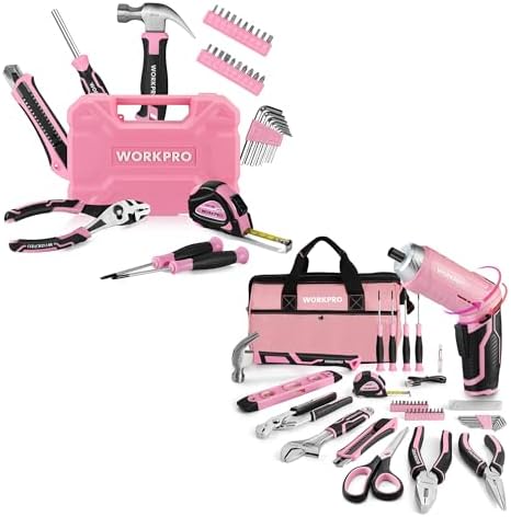 WORKPRO 35-Piece Pink Tools Set & WORKPRO 53-Piece Pink Tool set ...