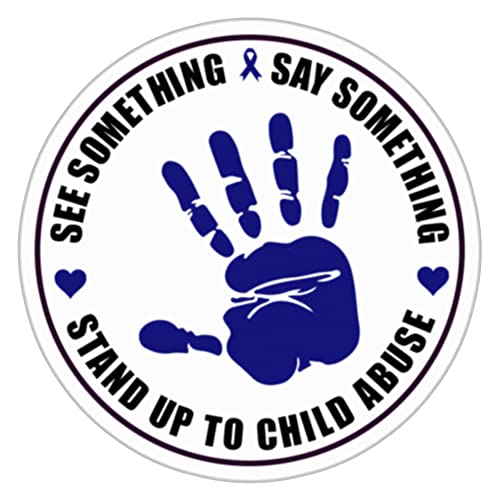 Child Abuse Prevention Stickers Child Abuse Awareness Circle Vinyl ...