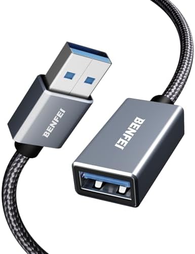 Amazon.com: UGREEN 2 Pack USB Extension Cable (3 FT+ 3 FT), Nylon ...