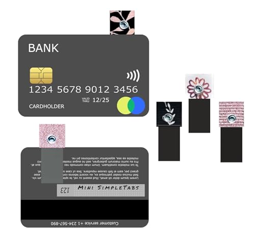Amazon.com: SimpleTabs, Credit Card Tabs, Wallet Organizer, Long Nail ...