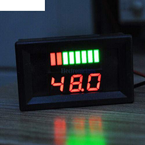 Red Charge Level Indicator Battery Capacity Tester Dual Display LED ...