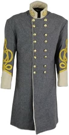 Amazon.com: New Men British Confederate Frock Coat, Lancer Officer ...