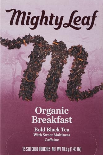 Amazon.com : Mighty Leaf Tea Organic Breakfast Hand-Stiched Tea Bags ...