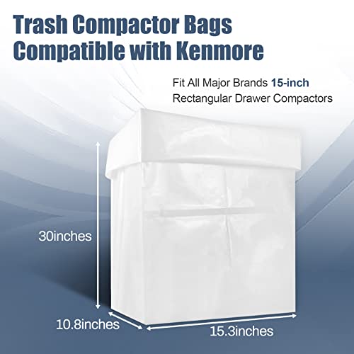Snapklik.com : Upgraded 15-inch Heavy Duty Trash Compactor Bags, Compatible