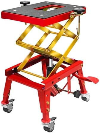 Jack Boss 350 Lbs Motorcycle Lift Jack Table, Hydraulic Foot-Operated ...