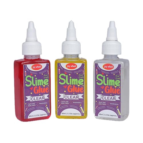 JOY WHEEL Slime Glue Pack 3 60ml 1 botle Multicolor Scented DIY Magic ...