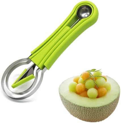 4 in 1 Fruit Tool Set Fruit Carving, Fruit Scoop Watermelon Ball Cutter ...