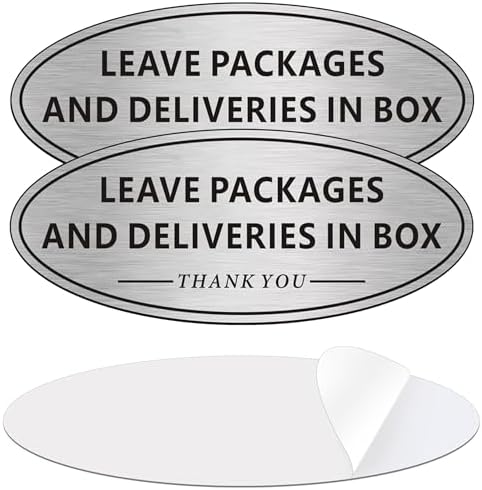 Amazon.com: Please Leave Packages Deliveries Here Sign, (2 PACK) Leave ...