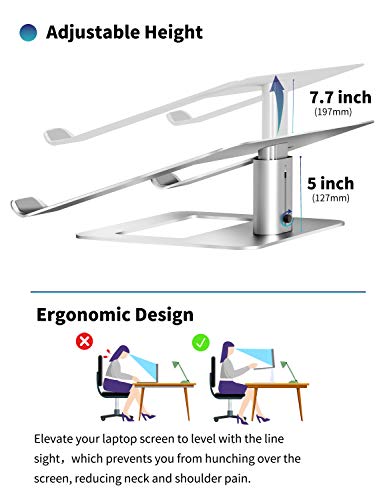 SOUNDANCE Adjustable Laptop Stand for Desk, Computer Stand, Ergonomic ...