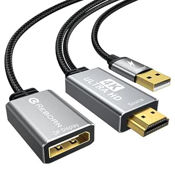 Amazon.com: Reborn Active HDMI to DisplayPort Adapter | 4K@60Hz ...