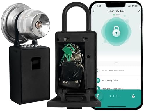 Iron Lock® Smart Wall Mount Key Lock Box with Bluetooth & Mechanical ...
