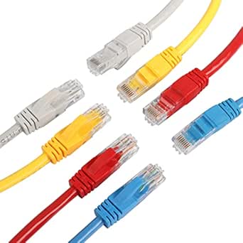 RIIEYOCA Short Cat6 Ethernet Patch Cable 1 Feet, High Speed Internet ...