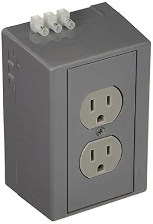 Hubbell DRUB15 DIN Rail Utility Box, 15 amp, 125V, Duplex, Vertical ...