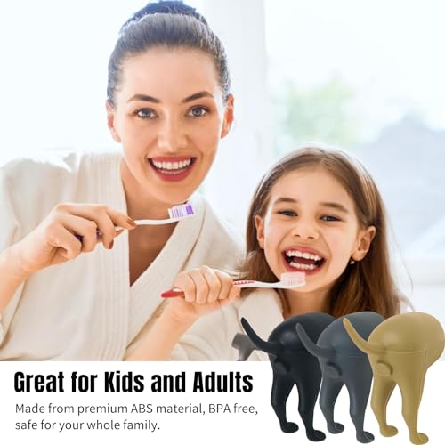 3Pcs Dog Poop Toothpaste Dispenser Pooping Toothpaste Topper Funny ...