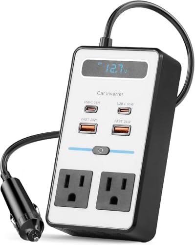 Amazon.com: Car Power Inverter, ANTPO DC 12V to 110V AC Inverter,Car ...