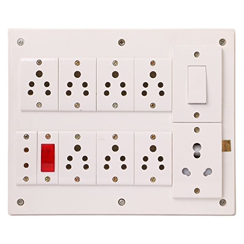 Mr. BAHUL Power Strip Extension Multi Outlet Board Fitted with 9 Anchor ...