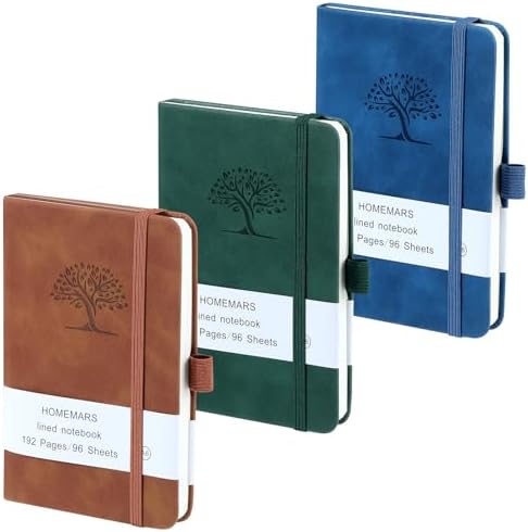 HOMEMARS Pocket Notebook, Small Notebook, 3 Pack, Pocket Notepad,14.4 ...