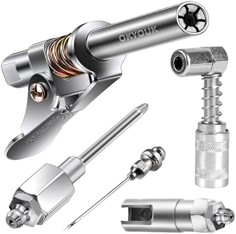 Orion Motor Tech OMT Grease Gun Accessory Kit, 11 Piece Grease Gun ...