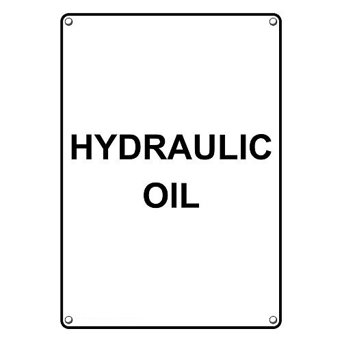 Amazon.com: Weatherproof Plastic Vertical Hydraulic Oil Sign with ...