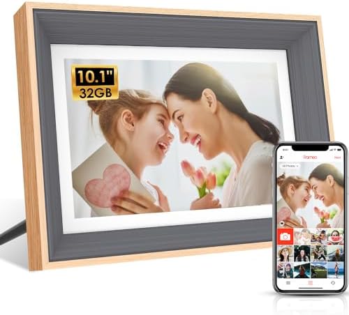 FRAMEO 10.1 Inch WiFi Digital Picture Frame, IPS HD Touch Screen Cloud ...