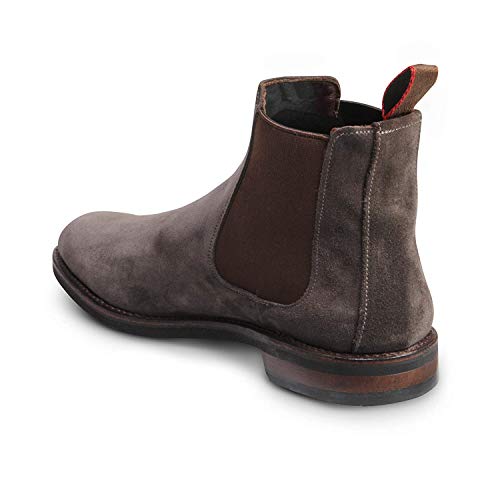 Allen Edmonds Men's Nomad Chelsea Boot, Grey Suede, 11.5 X-Wide ...