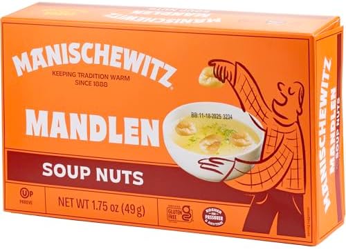 Amazon.com: Manischewitz Mandlen Soup Nuts 1.75oz (2 Pack) | Gluten ...