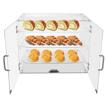 Amazon.com: Acrylic Pastry Display Cabinet, 3-Tier Commercial ...