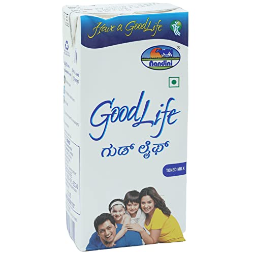 Nandini Goodlife Toned Milk, 500 Ml Tetra Pack., Liquid : Amazon.in ...