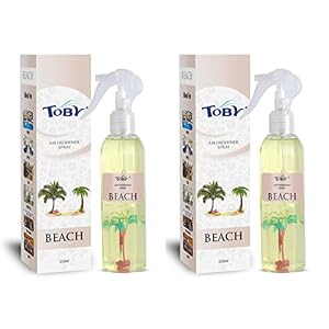 Toby Air Freshener Spray - Beach | Long-Lasting Fragrance | Pack of 2 ...
