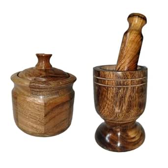 Buy Wooden Mortar & Pestle, Okhali & Musal, Ural and Ulakkai for ...