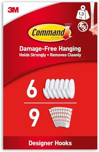 Command Christmas Light Clips for Christmas, Pack of 20 Mini Hooks and ...