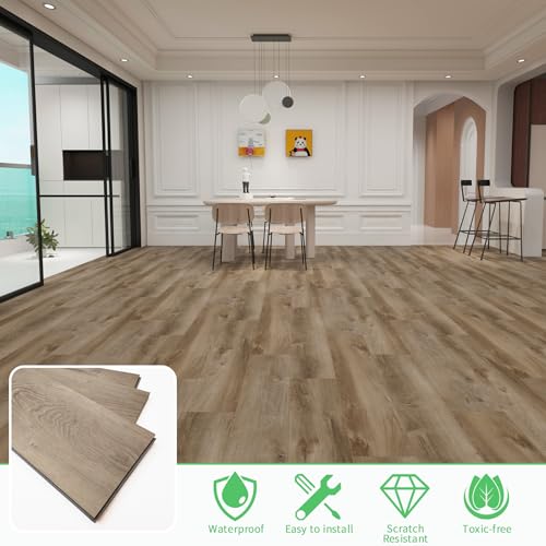 Vinyl Flooring,Waterproof Rigid Core Luxury Plank,2G Click Lock ...