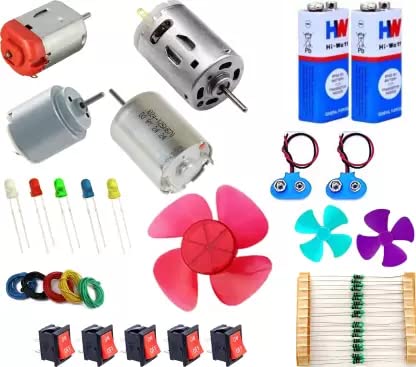 Buy TechWiz School Science Project DC Motor kit(2PCS TOY MOTOR+1 PCS ...