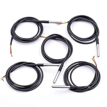AZDelivery 5 x 1 m DS18B20 Digital Temperature Sensor Cable TO92-55 ...
