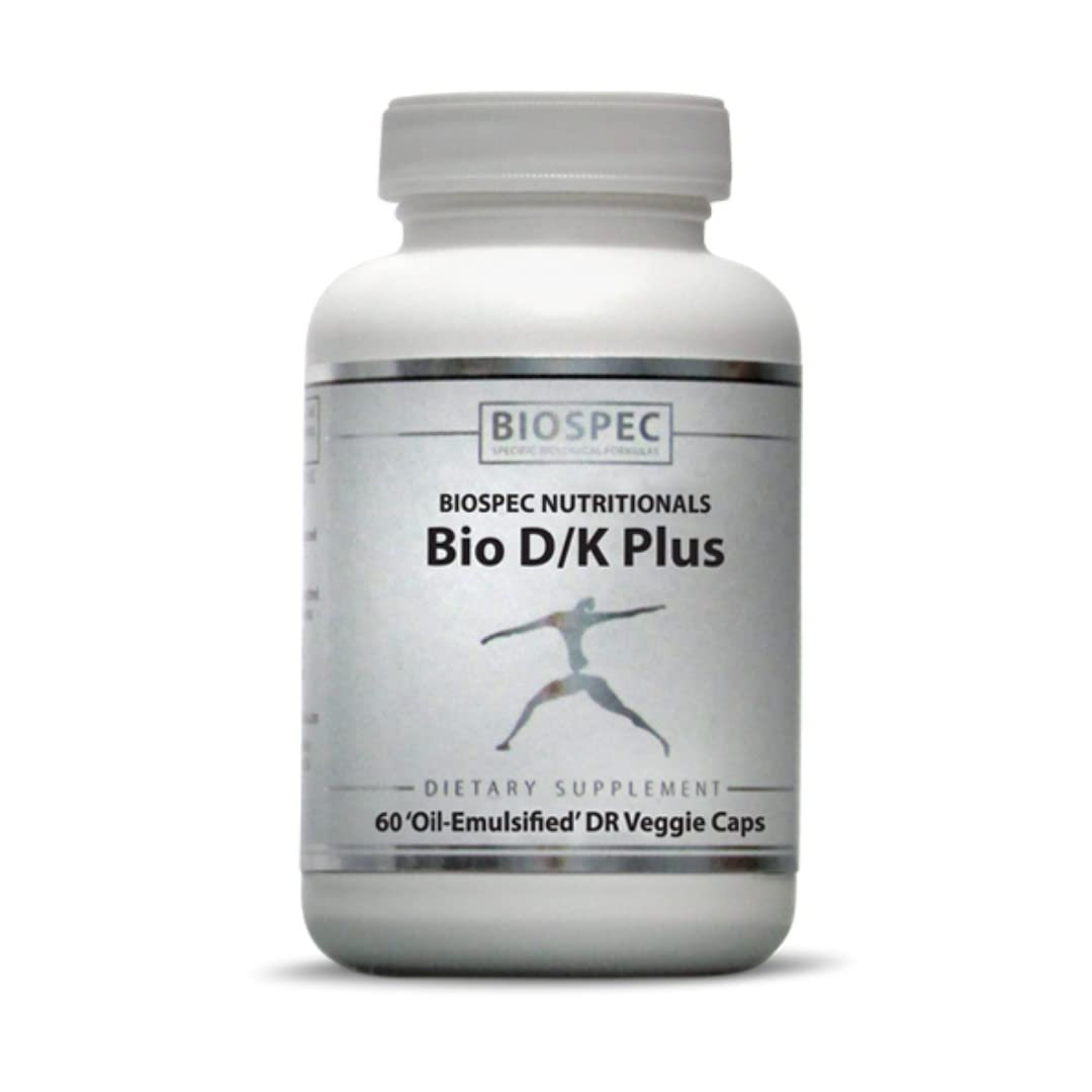 Amazon.com: BIOSPEC NUTRITIONALS Bio D/K Plus - Vitamin D3 + K2 with ...
