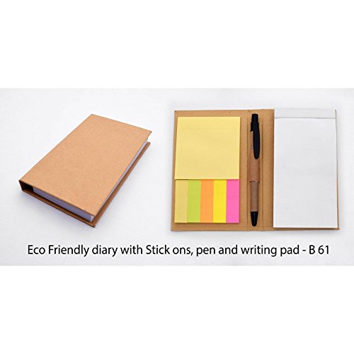 ECO Friendly Diary with Stick ONS, Pen and Writing PAD : Amazon.in ...