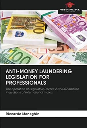 ANTI-MONEY LAUNDERING LEGISLATION FOR PROFESSIONALS : Amazon.in: Books
