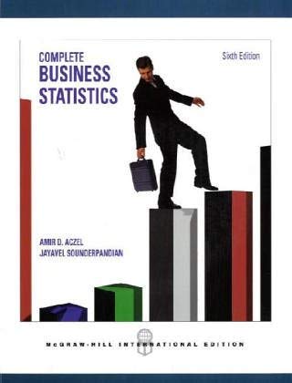 Complete Business Statistics: Amir D. Aczel: 9780071131377: Amazon.com ...