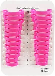 Amazon.com: Model Folder 26PCS Soft Reusable Plastic Nail Polish ...