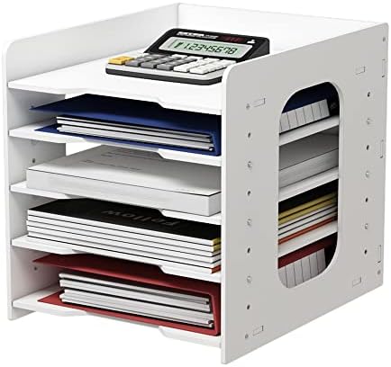 Letter Tray Organiser, Office Desk Tidy Storage Rack File Document ...
