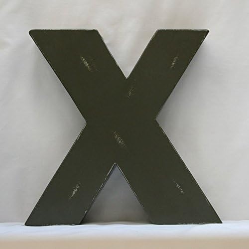 Amazon.co.jp: Metal Graphite Block Letter X by Foreside Metal Letter ...