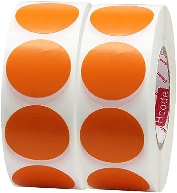 Amazon.com : Hcode Round Color Coding Label Price Stickers Blank Yard ...