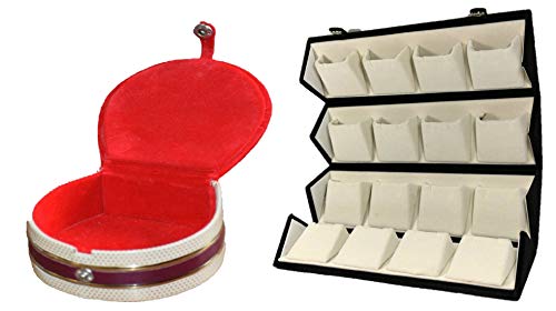 ultimatefashionista Jewellery Vanity Mini Bangle Box Combo with Large ...