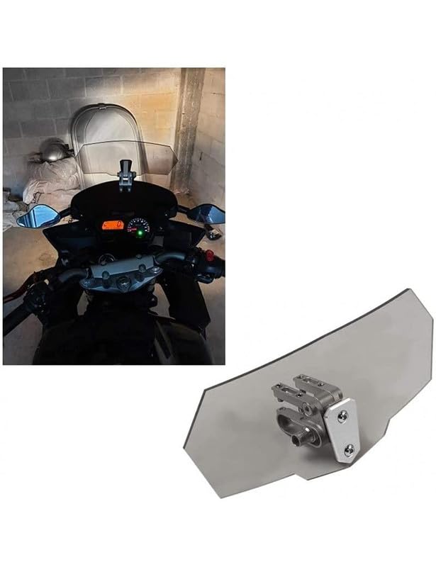 GadiBike Bike Universal Motorcycle Extension Windshield Spoiler ...