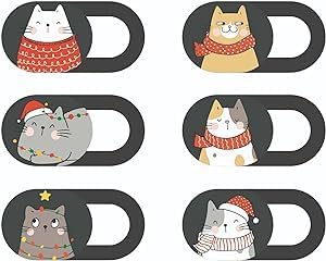 Mizi Webcam Privacy Cover Slide [6 Pack], Cute Camera Blocker Sticker ...
