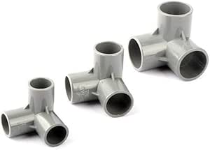 Amazon.co.jp: Plumbing Parts 10pcs PVC 20mm/25mm/32mm Tee Connector 4 5 ...