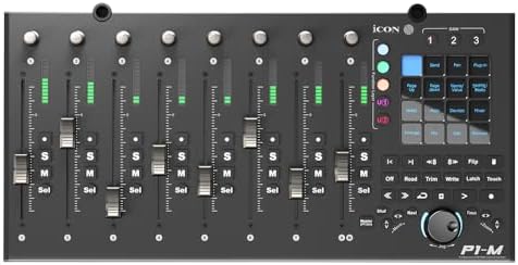 Amazon.com: iCON Pro Audio V1-M USB MIDI DAW Control Surface with ...