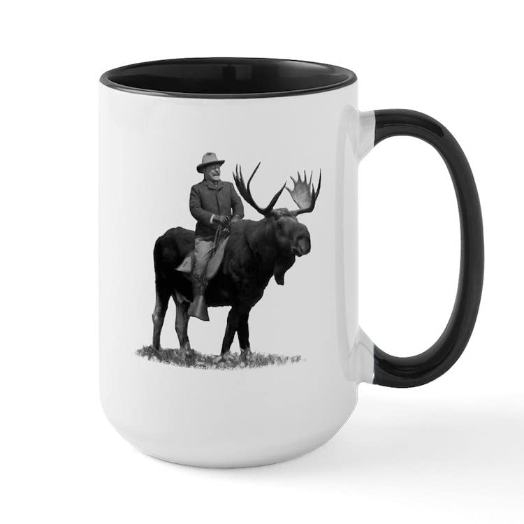 Theodore Roosevelt Riding A Moose