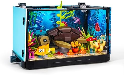 Amazon.com: SEMKY Turtle Building Blocks Set with LED Lights ...